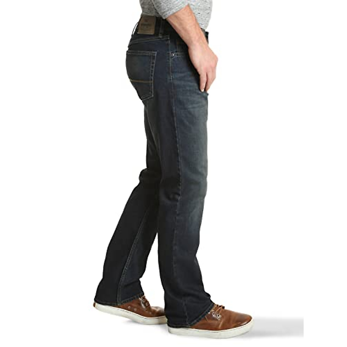 Wrangler Authentics Men's Relaxed Fit Boot Cut Jean, Dirt Road, 34W x 32L