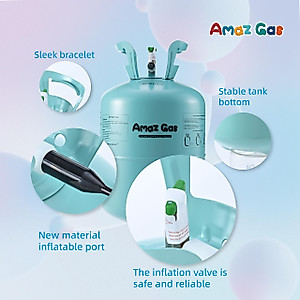 Amaz Gas Disposable Helium Gas Tank 7L - Party Decorations for Birthday, Thanksgiving, Anniversary, Christmas, New Year, Graduation, Weddings, and More - Blue(1 Box)