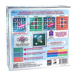 Semper Smart Games PlaySmart Dice Math-Tac-Toe: Get Sharp on Mental Math with a Fun New Twist on a Timeless Classic! Multiple Skill-leveled Math Bingo Made Fun for 8 and up!