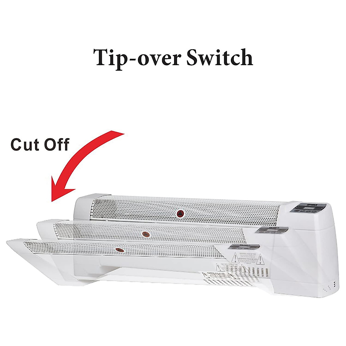 Optimus 30" Baseboard Convection Heater with Digital Display & Thermostat