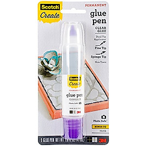 Scotch Scrapbookers Glue with Two-Way Applicator, 1.6 Ounce, (Pack of 3)
