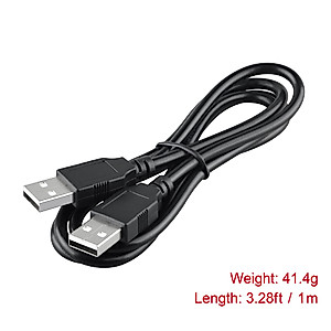 XWNV Laptop Cooling Pad USB Cord, 4ft Short USB A to A Cable Cord Compatible with havit/Klim/AICHESON/TECKNET/IVSO/LIANGSTAR/PCCOOLER/TopMate/Lamicall Laptop Cooling Pad