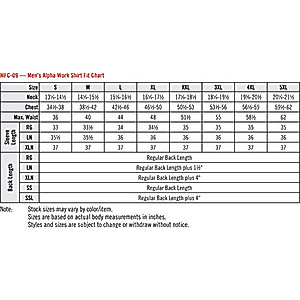 Red Kap Men's Size Industrial Work Shirt, Regular Fit, Long Sleeve, Navy, 3X-Large/Tall