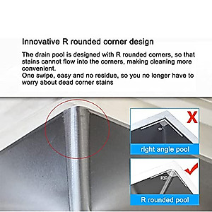 Commercial Restaurant Sink, Free Standing 201 Stainless Steel Commercial Sink with Faucet Utility Sink Outdoor Sink Single Bowl Laundry Utility Room Sinks for Indoor Bathroom Restaurant