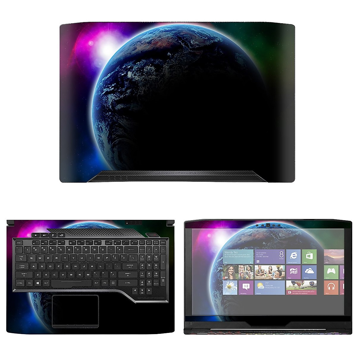 Decalrus - Protective Decal Space Skin Sticker for Asus ROG Strix GL503 (Hero Edition) (15.6" Screen) case Cover wrap ASrogGl503_15-11