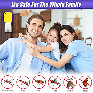 2 Pack Upgraded Fly Traps Indoor for Home with 20 Glue Cards,Gnat Traps for House Indoor Plug In Bug Catcher Flying Insect Trap with UV Light for Fruit Flies,Gnat,Moth,Mosquito,400 Sq Ft of Protection