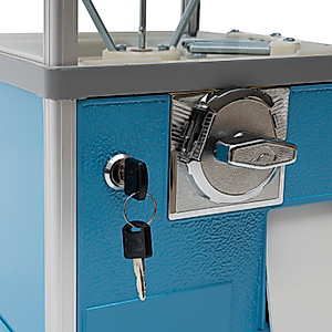 MhdunueSK Gumball Machine,Vending Machines for Business,1.77-1.97Inch Ball Diameter,800 Coin Bank Capacity,2 25 Cent Coins,Vending Machine for Selling Capsule Toys Candies (Blue)