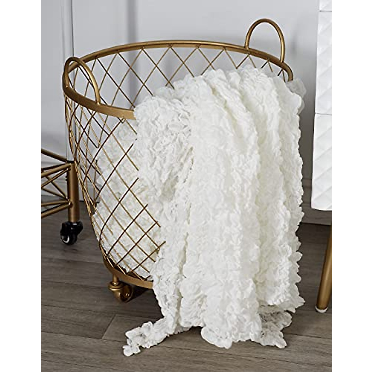 Deco 79 Modern Metal Wedge Storage Cart, Set of 2 15", 21"H, Gold