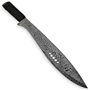 PAL 2000 KNIVES HUN-9060 Custom Handmade Damasucs Steel Hunting Sword Full Tang with Sheath