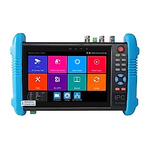 ETEKJOY IPC-9800ADHS-Plus CCTV IP&Analog Camera Tester Test 7-inch IPS Touch Screen Monitor CVBS Tester with HD-TVI/HD-CVI/AHD/SDI/POE++/WIFI/8G TF Card/8K H.265/HDMI in & Out/RJ45 TDR/Upgraded