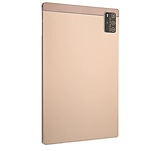 Gaming Tablet, Golden Tablet 10.1 in. Front 5MP Rear 8MP 2560x1600 Type C Rechargeable 100 to 240V for Business (US Plug)