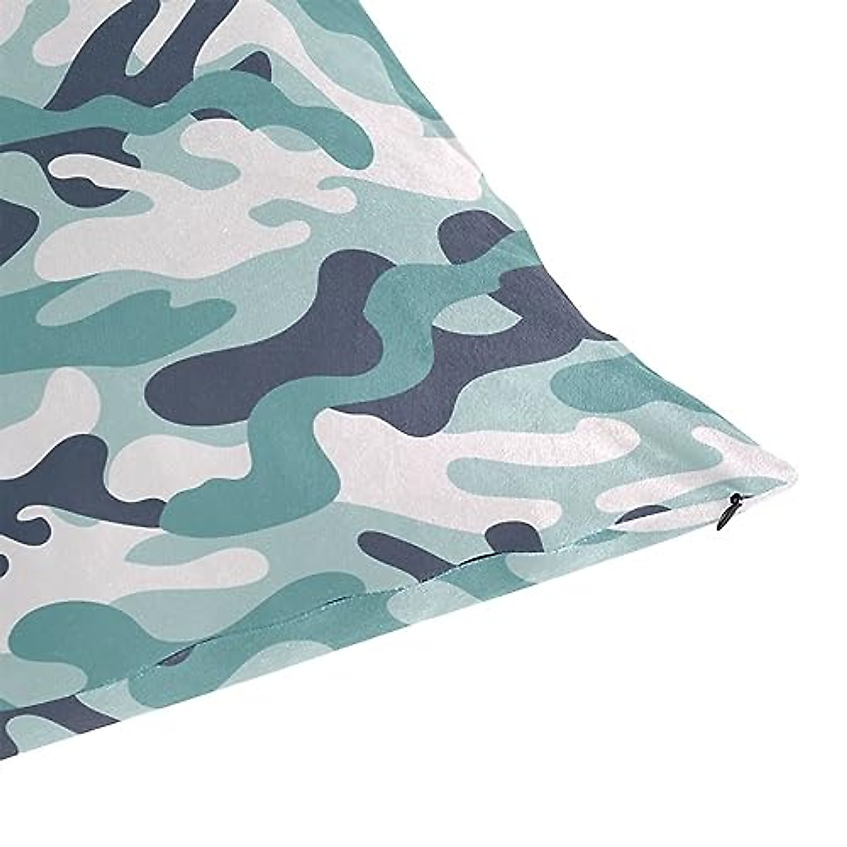 ZOEO Camo Camouflage Square Throw Pillow Covers Couch Decorative Pillow Cases Outdoor Sofa Cushion Cover Modern Decor for Bed Living Room 18" x 18"