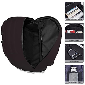 Dujiea 17 Inch Backpack Rock And Roll Skull Skeleton Laptop Backpack School Bookbag Travel Shoulder Bag With Chest Strap