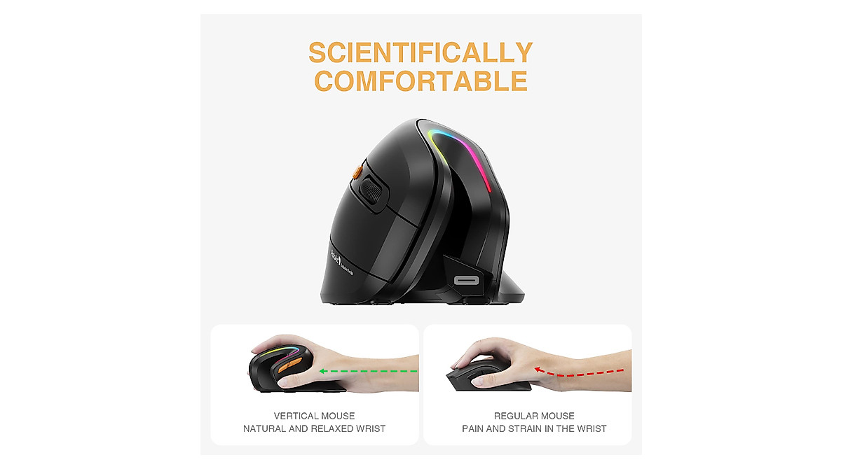 ProtoArc XK01 Keyboard & EM11 Mouse Combo - Compact & Ergonomic