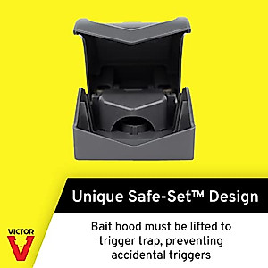 Victor M070 Easy and Safe-Set Power Kill Mouse Trap Quick and Clean Rodent Disposal - 2 Reusable Mouse Traps