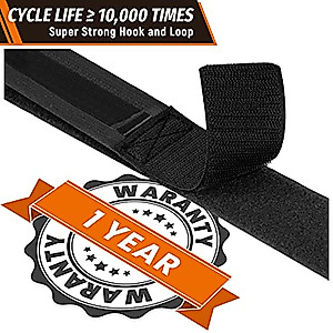 Boncas Adjustable Bike Rack Strap 24" Bicycle Wheel Stabilizer Straps with Innovative Gel Grip Keep The Bicycle Wheel from Spinning - Black 2 Pack