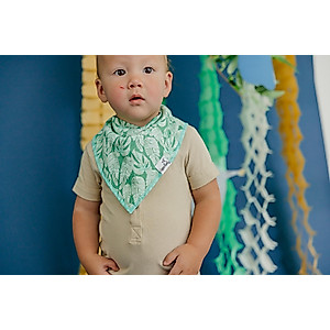 Copper Pearl Baby Bandana Bibs - 4 Pack Soft Cotton Baby Bibs for Drooling and Teething, Absorbent Drool Bibs for Baby Girl and Boy, Adjustable to Fit Newborns to Toddlers, Tons of Styles (Bengal)