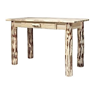 Montana Woodworks Montana Collection Writing Desk, Clear Lacquer Finish