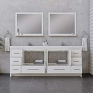 Alya Bath Sortino Bathrrom Vanity, White