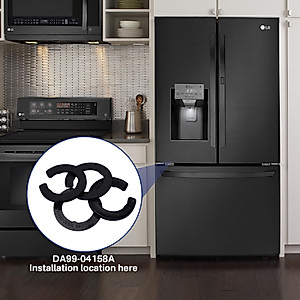 Sthovd Upgraded DA99-04158A Hinge Shim Refrigerator Door Height Adjustment Kits Replacement for Samsung 3282540, DA60-00314C, PS6448337 AP5668209,Easy to Install 4 Pcs