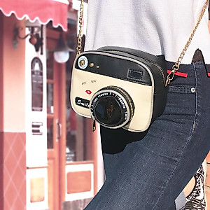 Crossbody Bag For Women Trendy Leather Phone Shoulder Bag with Zipper Pocket Unique Cute Purse Handbags