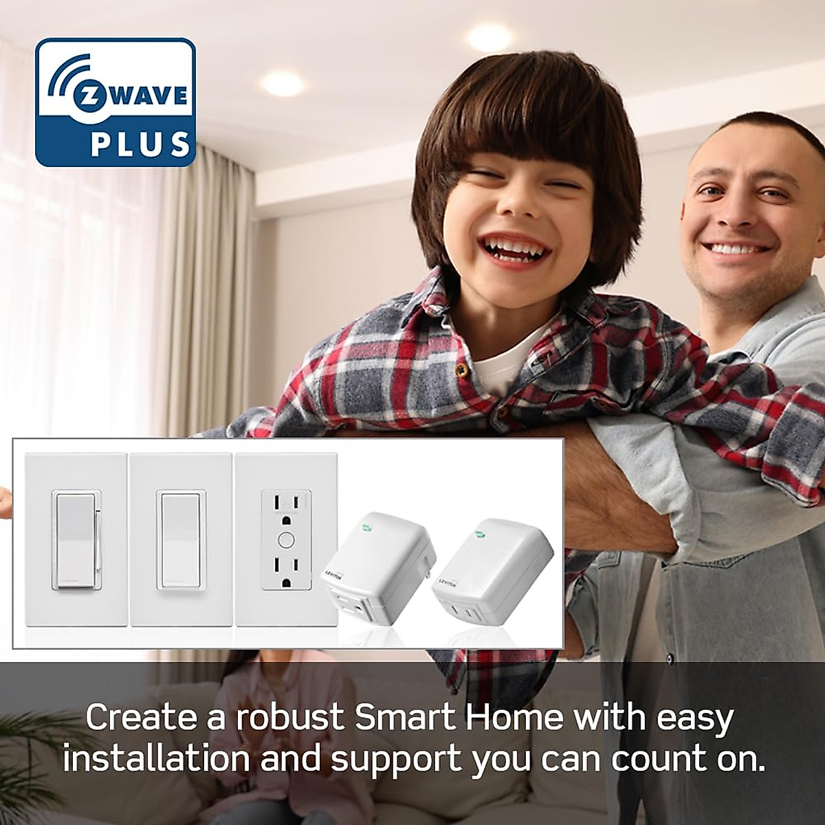 Leviton ZW15R-1BW Decora Smart Tamper-Resistant Outlet with Z-Wave Technology, 1 Pack, White