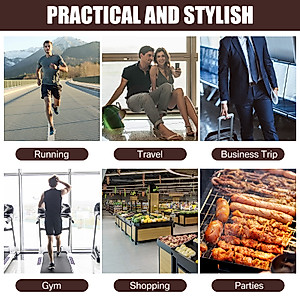 Anti-Theft Hidden Underarm Strap Wallet Phone Holster Bag Leisure PU Leather Shoulder Pouch Double Shoulder Pocket Sport Vest Outdoors (Coffee)