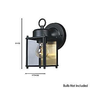 Designers Fountain 1161-BK Value Collection Wall Lanterns, Black