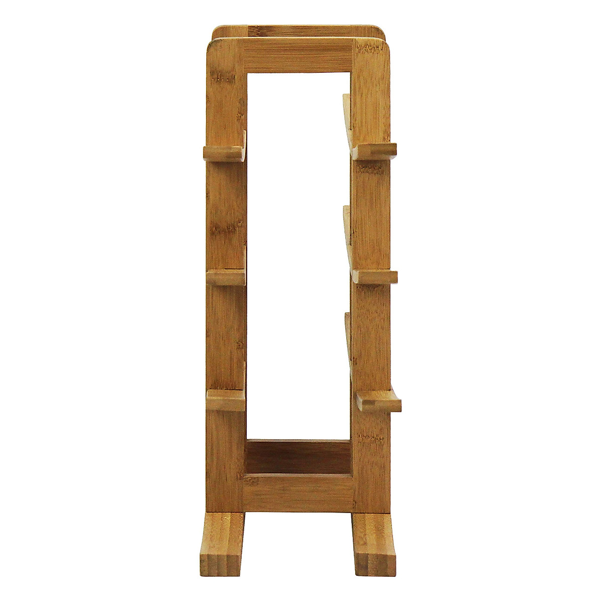 Oceanstar WR1149 12-Bottle Natural Bamboo Wine Rack , Red