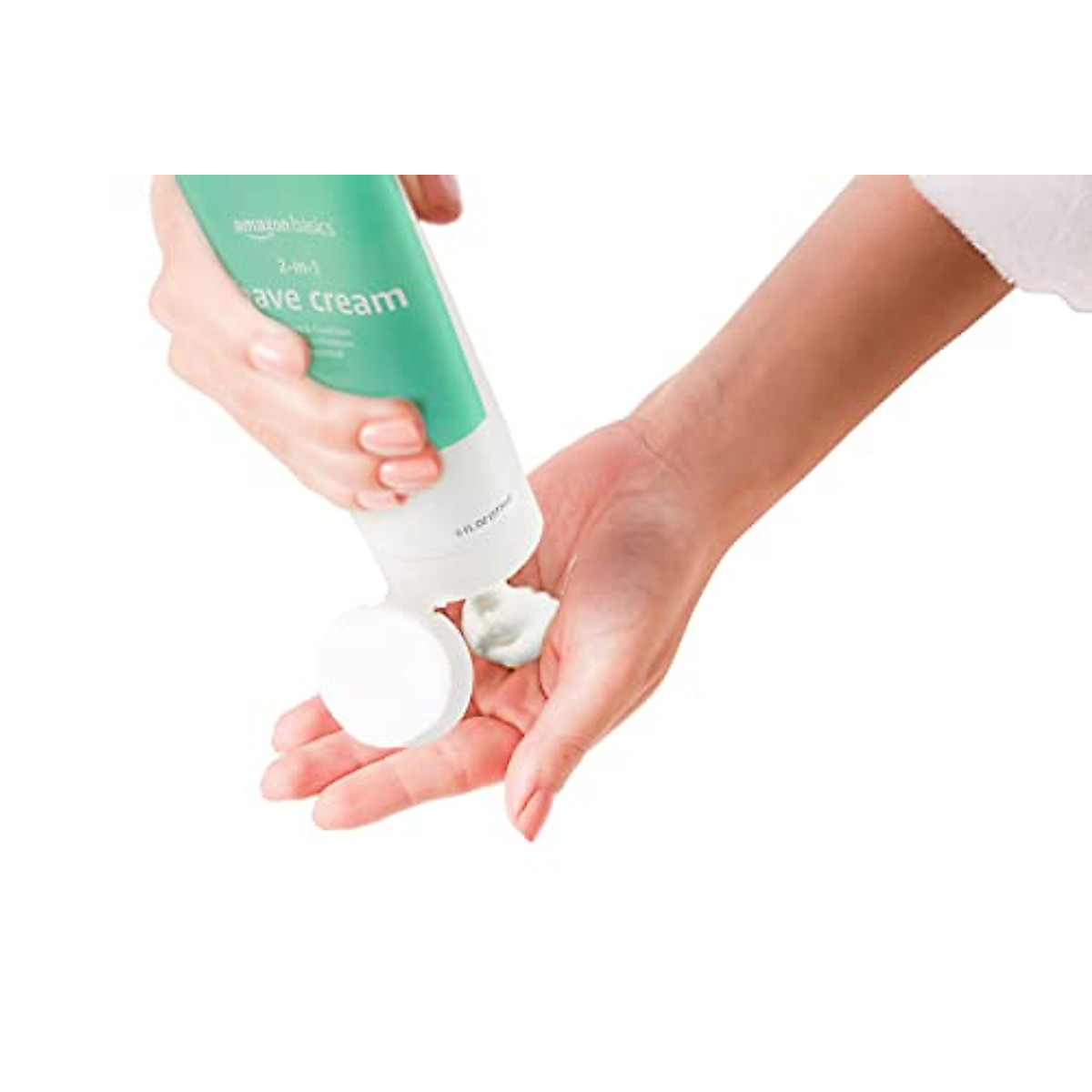 Amazon Basics 2-In-1 Shave Cream, Fragrance Free, 6 Fl. Oz., 2 Pack (Previously Solimo)