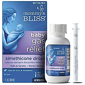 Mommy's Bliss Gas Relief Drops Bottle, Ginger extract flavor, 1 Fl Oz