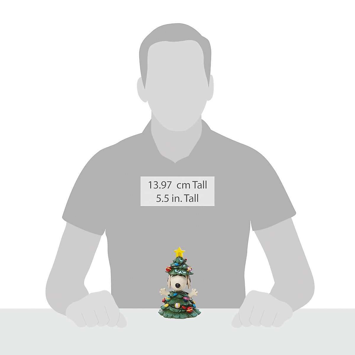 Enesco Jim Shore Peanuts Snoopy As Christmas Tree Figurine