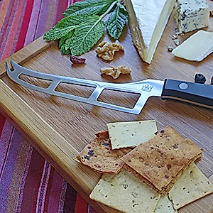 M&G 6-1/8" French Cheese Knife - Black POM Handle - Regular Box - Designed and Made in Europe