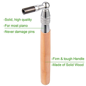 Luvay Piano Tuning Kit Tools (10 items) Professional Hammer/Lever, (Felt) Mutes, Fork