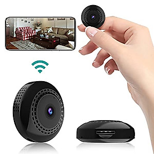 Mini Spy Camera WiFi Wireless Hidden Cameras for Home Security Surveillance with Video 1080P Small Portable Nanny Cam with Phone App, Motion Detection, Night Vision for Indoor Outdoor Small Camera