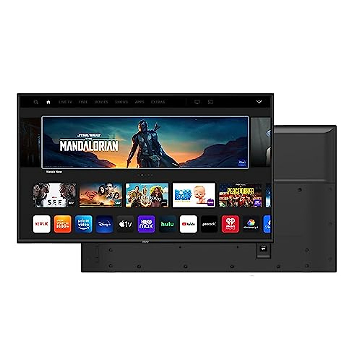 VIZIO V-Series 55" Class V-Series 4K (2160p) UHD LED Smart TV with HDR for Immersive Home Entertainment + Free Wall Mount (No Stands) - V555-H11 (Renewed)
