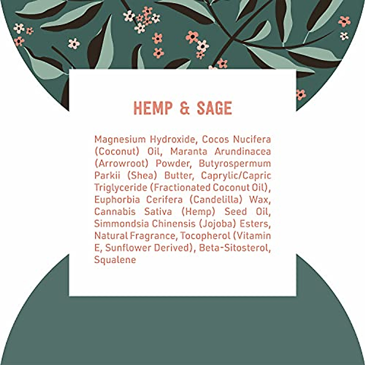 Schmidt's Aluminum Free Natural Deodorant For Women And Men, Hemp Seed Oil & Sage With 24 Hour Odor Protection, Certified Natural, Cruelty Free, Vegan Deodorant 2.65oz 2 Pack