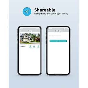 2500 Lumens Floodlight Camera Outdoor, Security Cam with Motion-Activated Light, Motion Detection and Siren Alarm, Waterproof (Black)