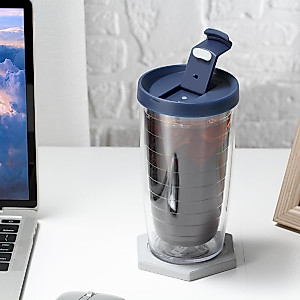 Aieve Tumbler Lid Compatible with Tervis,4Pcs Replacement Covers for 16oz Tumbler,Leak-proof Cup Lid (Blue,Green,Purple and Red)