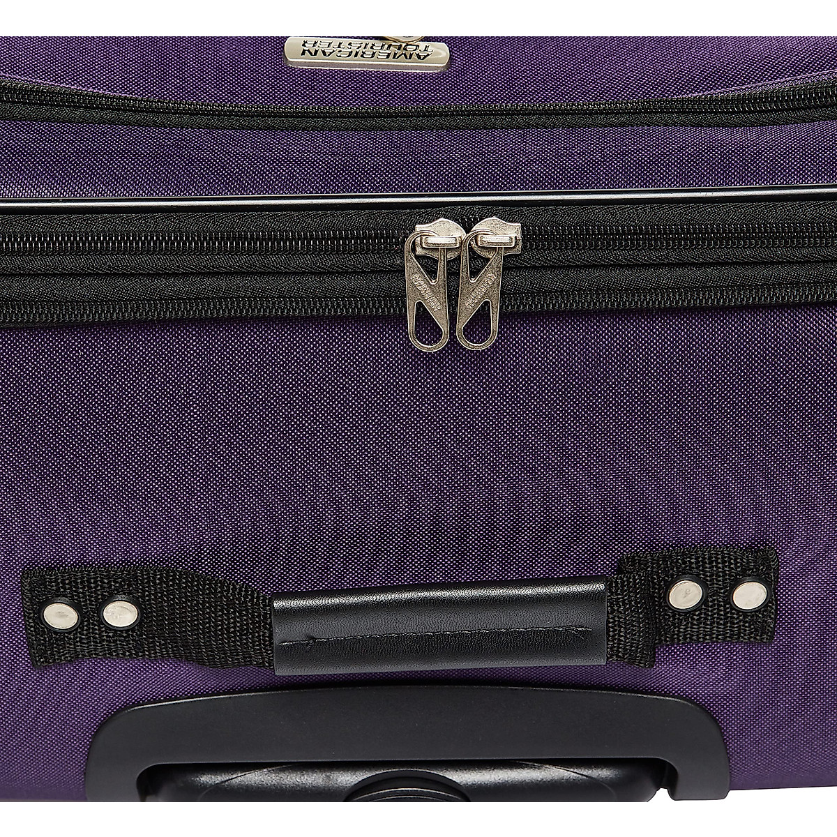 American Tourister Pop Max Softside Luggage with Spinner Wheels, Purple, 3-Piece Set (21/25/29)