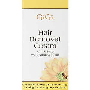 Gigi Hair Removal Cream For Face With Calming Balm (2 Pack)