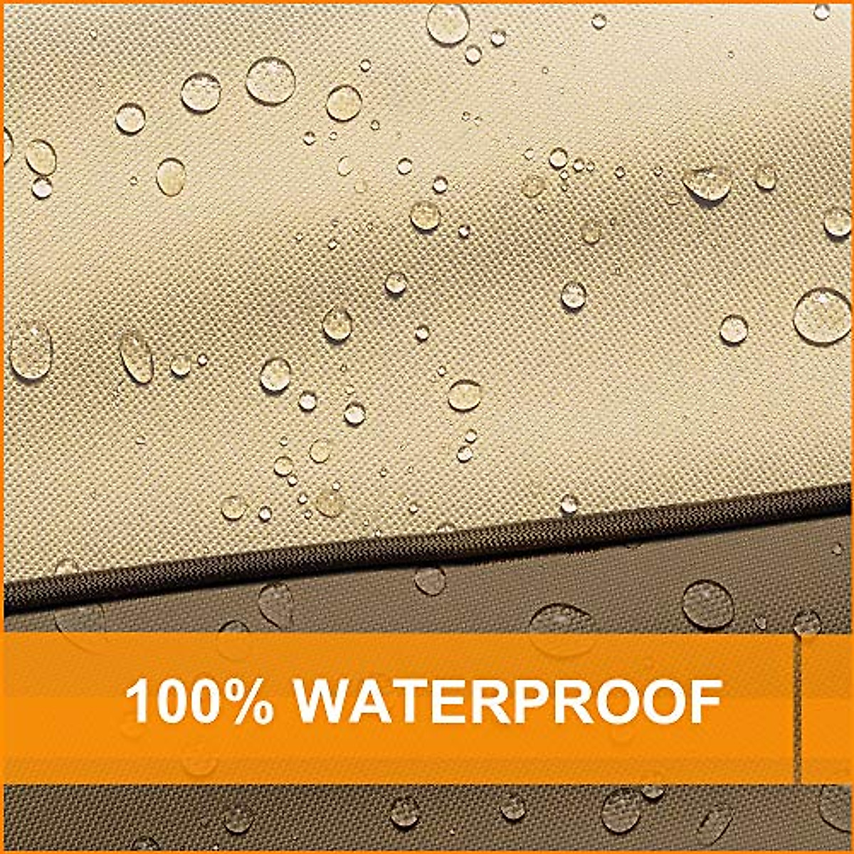 Homsky Outdoor Sectional L Shaped Sofa Cover, 104 inch Patio Furniture Covers Waterproof, Durable Fabric Garden Couch Protector Designed with Windproof Straps and Air Vent(L-Shape Right Facing)