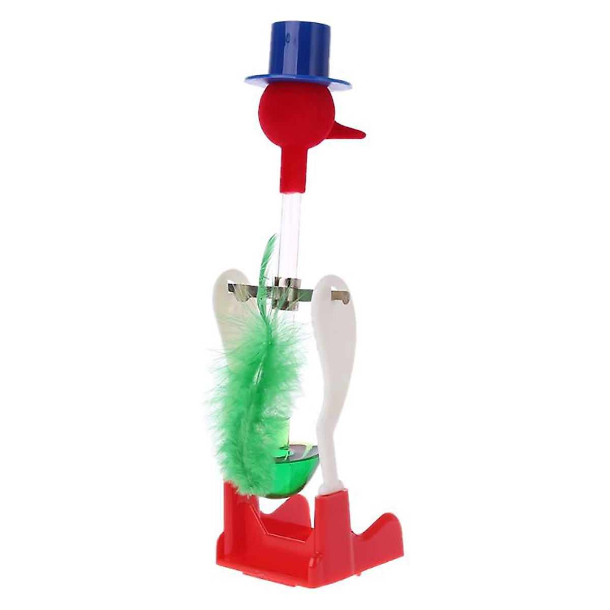 Ozgkee Non Stop Liquid Drinking Glass Bird Funny Duck Drink Water Desk Toy (Red)