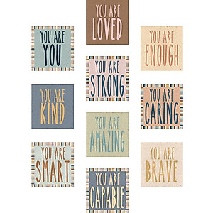 Teacher Created Resources Everyone is Welcome 7" Fun Font Letters (TCR70101) & Everyone is Welcome Positive Affirmations Accents (TCR7133)