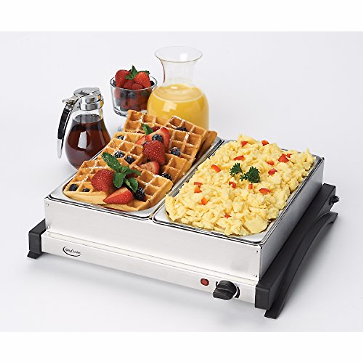 BETTY CROCKER RA39978 Stainless Steel Buffet Server with Warming Tray, Multicolor