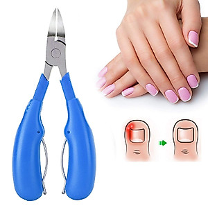 Stable Cuticle Scissors Nail Cuticle Pliers Pedicure Cutter Tool for Men and Women for Home Use for Different Nail for Nail Care(blue)