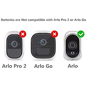 Taken Rechargeable Batteries for Arlo, 3.7V 750mAh 20 Pack Rechargeable Batteries and 4-Ports LED Charger Compatible with Arlo Cameras (VMC3030/VMK3200/VMS3330/3430/3530), Flashlight, Microphone