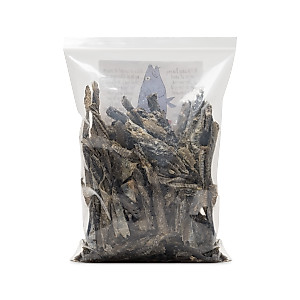 Polkadog Cod Skins Dog Treat - Lean Protein, Made in USA, Single-Ingredient, Grain & Gluten Free, for All Breeds - Crunchy Fish Skin Treat for Teeth Health, 12oz Shorties