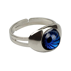 RIMOBUL Authentic Adjustable Mood Ring,Smiley Face，Magic Eyes - Pack of 3