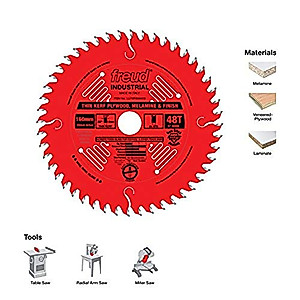 Freud LU79R006M20: 160mm Thin Kerf Ultimate Plywood & Melamine Blade